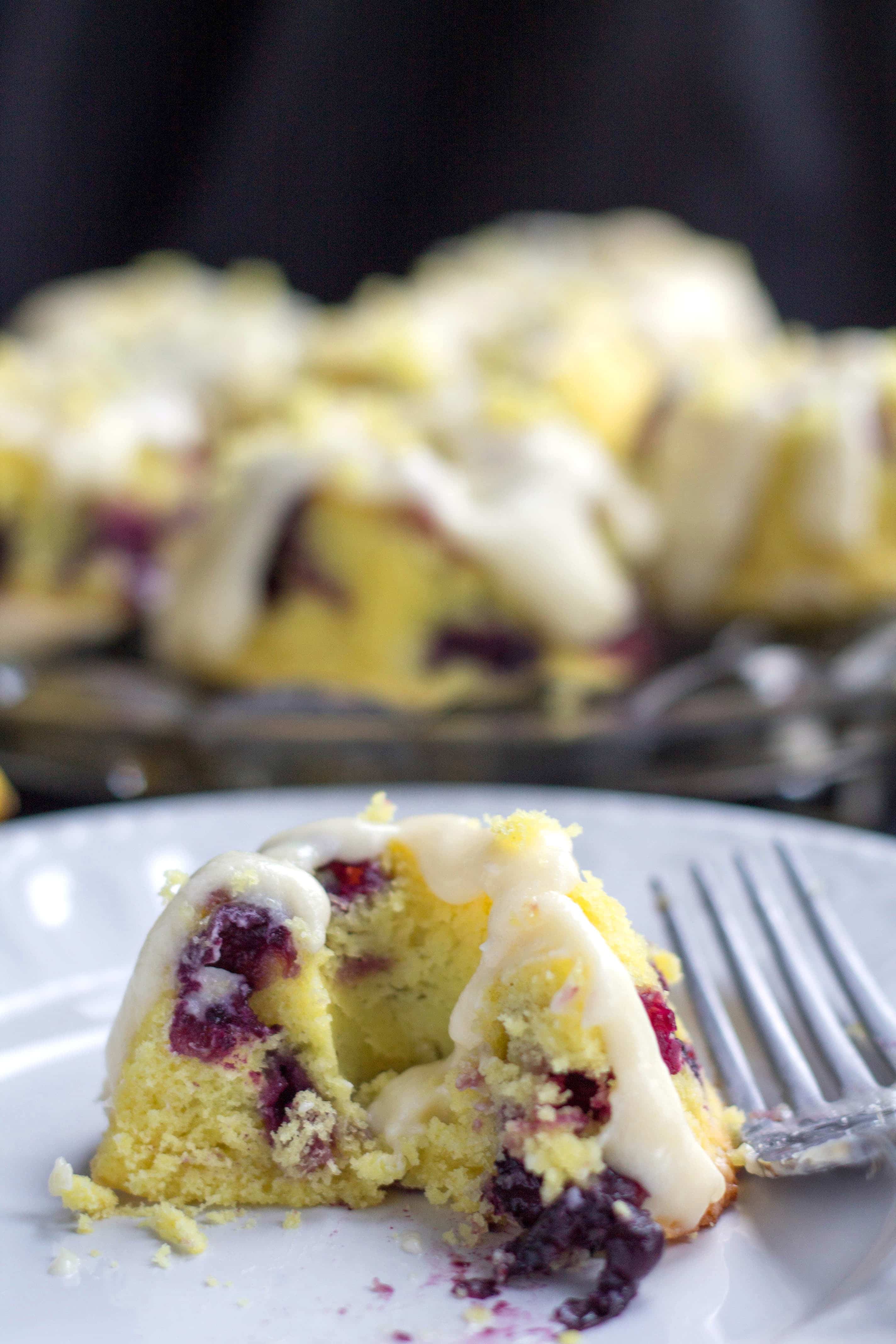 Lemon Blueberry Cakes And Lemony Cream Cheese Frosting Errens Kitchen