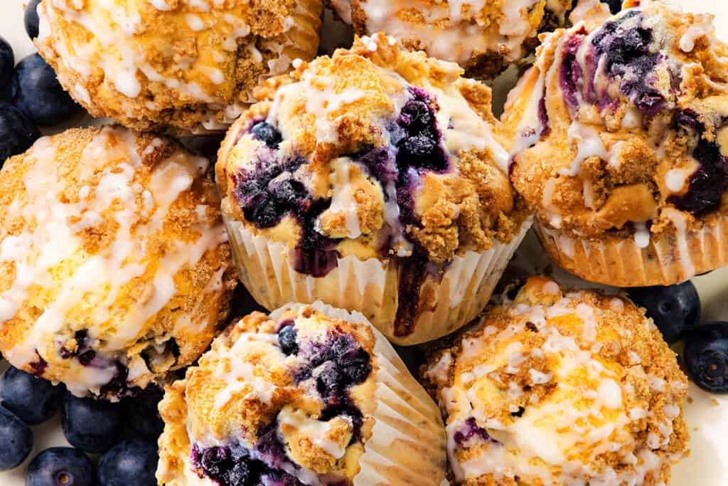 Blueberry Crumb Cake Muffins