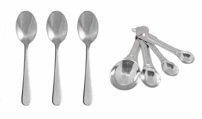 Teaspoons, Tablespoons & Dessertspoons - Erren's Kitchen