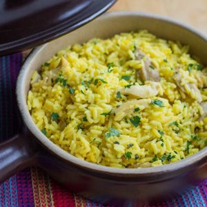 Easy One Pot Chicken and Saffron Rice | Erren's Kitchen
