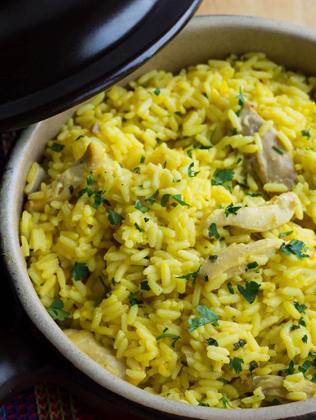 Easy One Pot Chicken and Saffron Rice - Erren's Kitchen