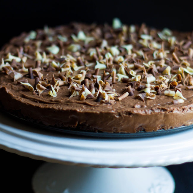 Rich & Creamy No Bake Chocolate Torte