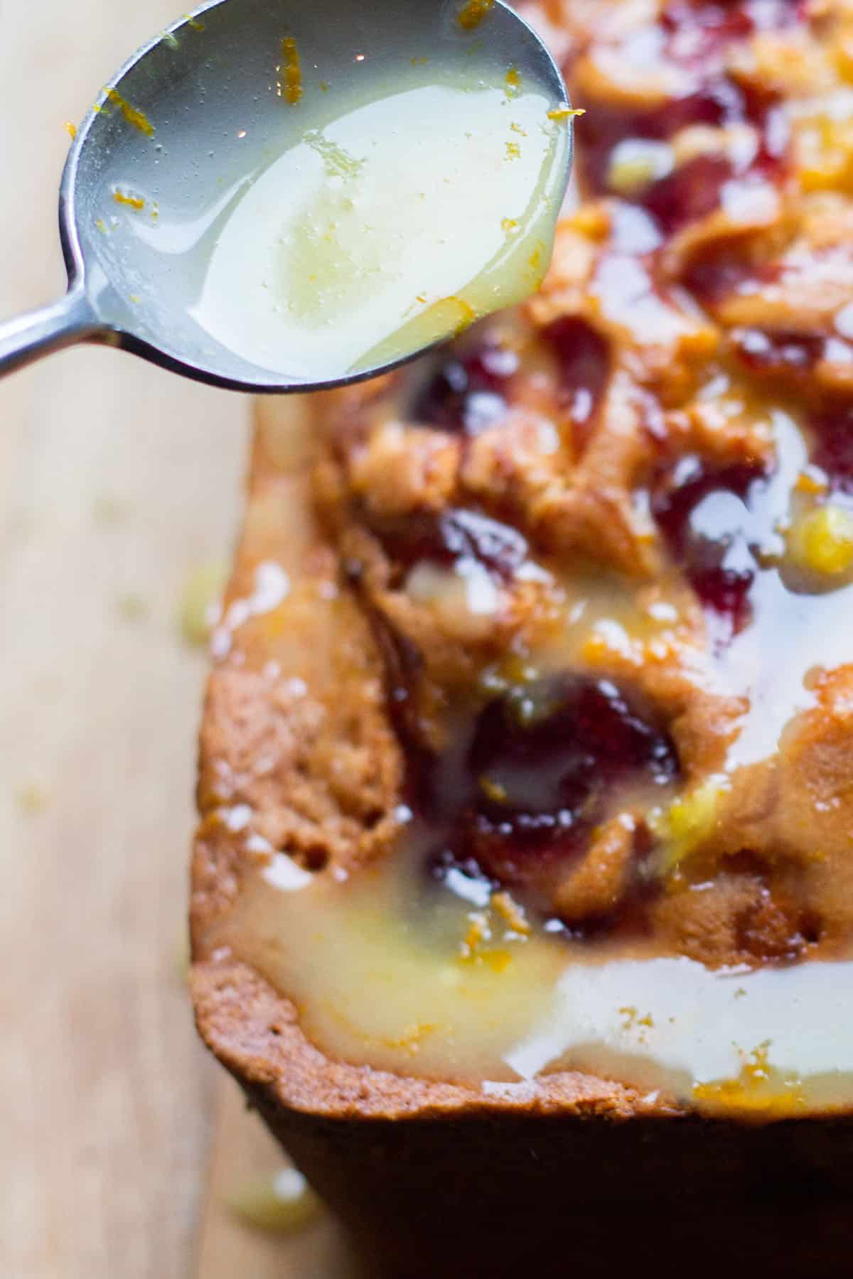 Raspberry Swirled Orange Pound Cake - Sunshine on a plate!