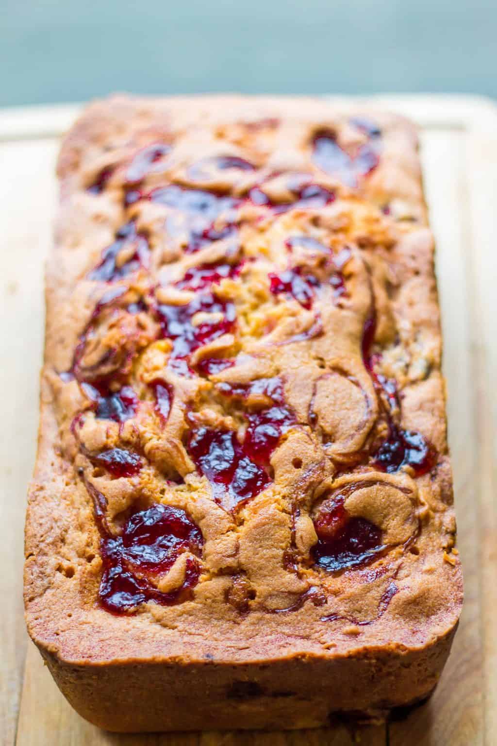 Raspberry Swirled Orange Pound Cake - Sunshine on a plate!