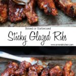 Baked or Barbecued Sticky Glazed Ribs - Erren's Kitchen