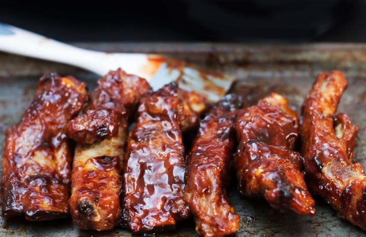 Baked or Barbecued Sticky Glazed Ribs
