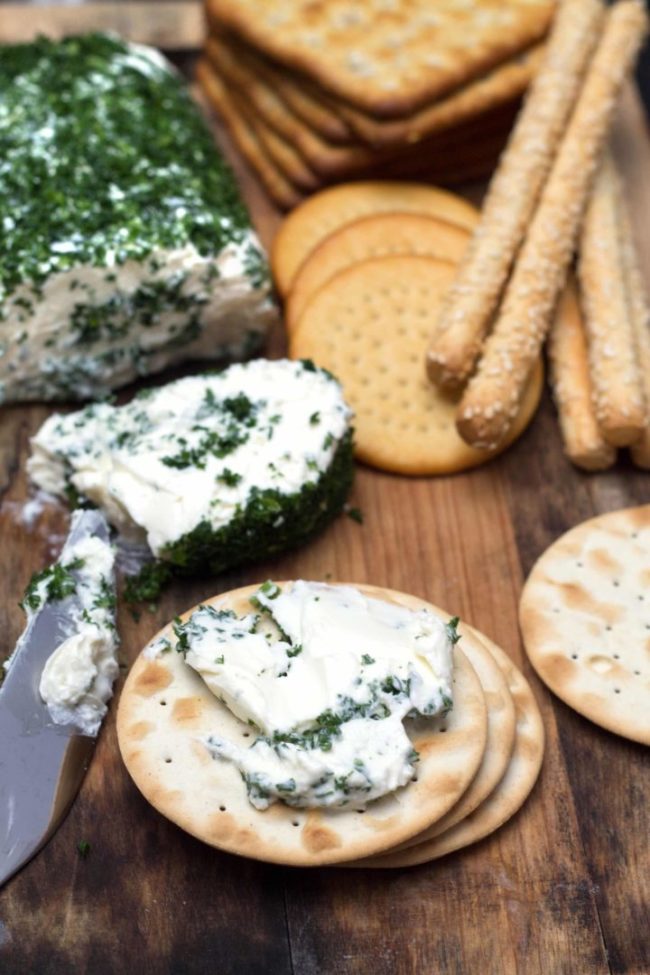 Garlic & Herb Cream Cheese Log