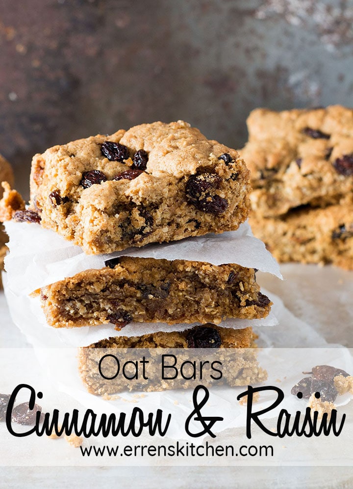 Food Recipes: Cinnamon Raisin Oat Bars - Best served warm, they're one ...