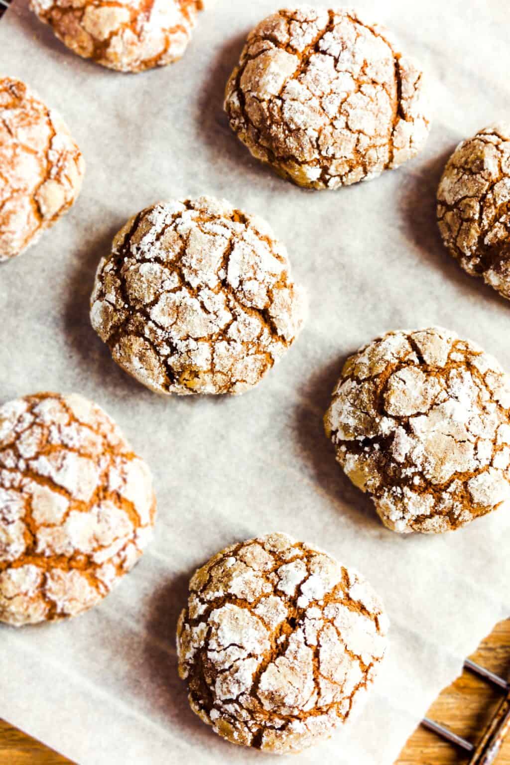 Spiced Ginger Crinkle Cookies | Erren's Kitchen