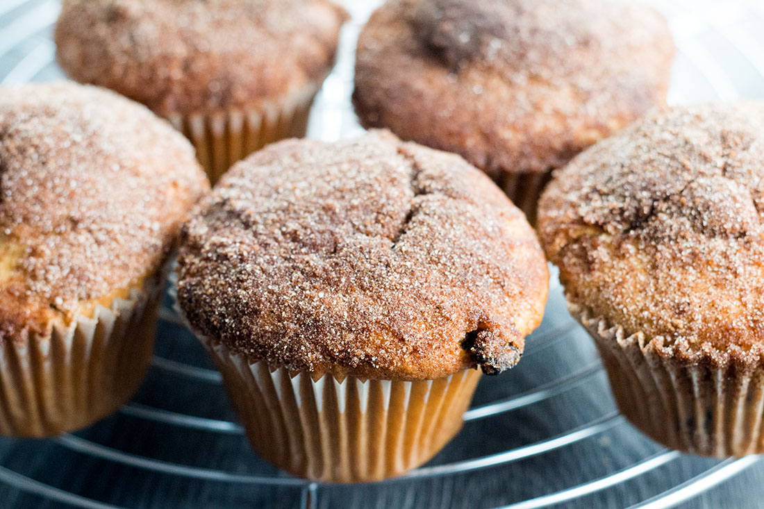 Cinnamon Raisin Muffins - the perfect cross between a donut & a muffin!