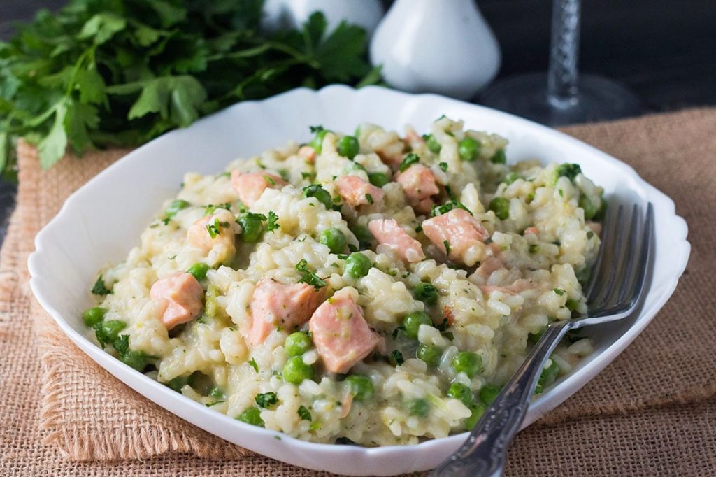 Easy Salmon and Pea Risotto (Step by Step Recipe) | Erren's Kitchen