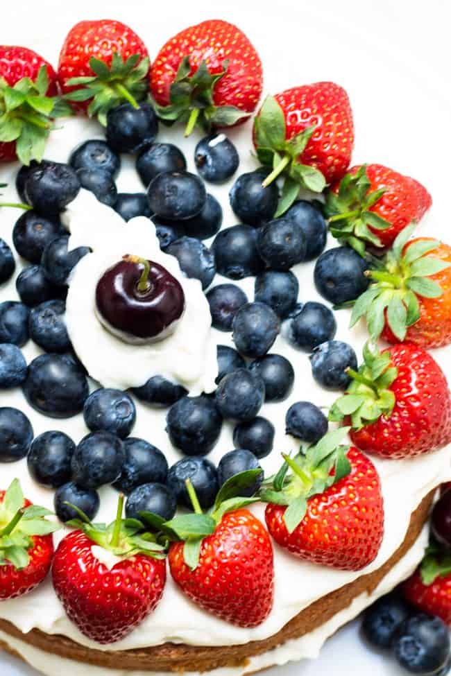 Berry Whipped Cream Cake
