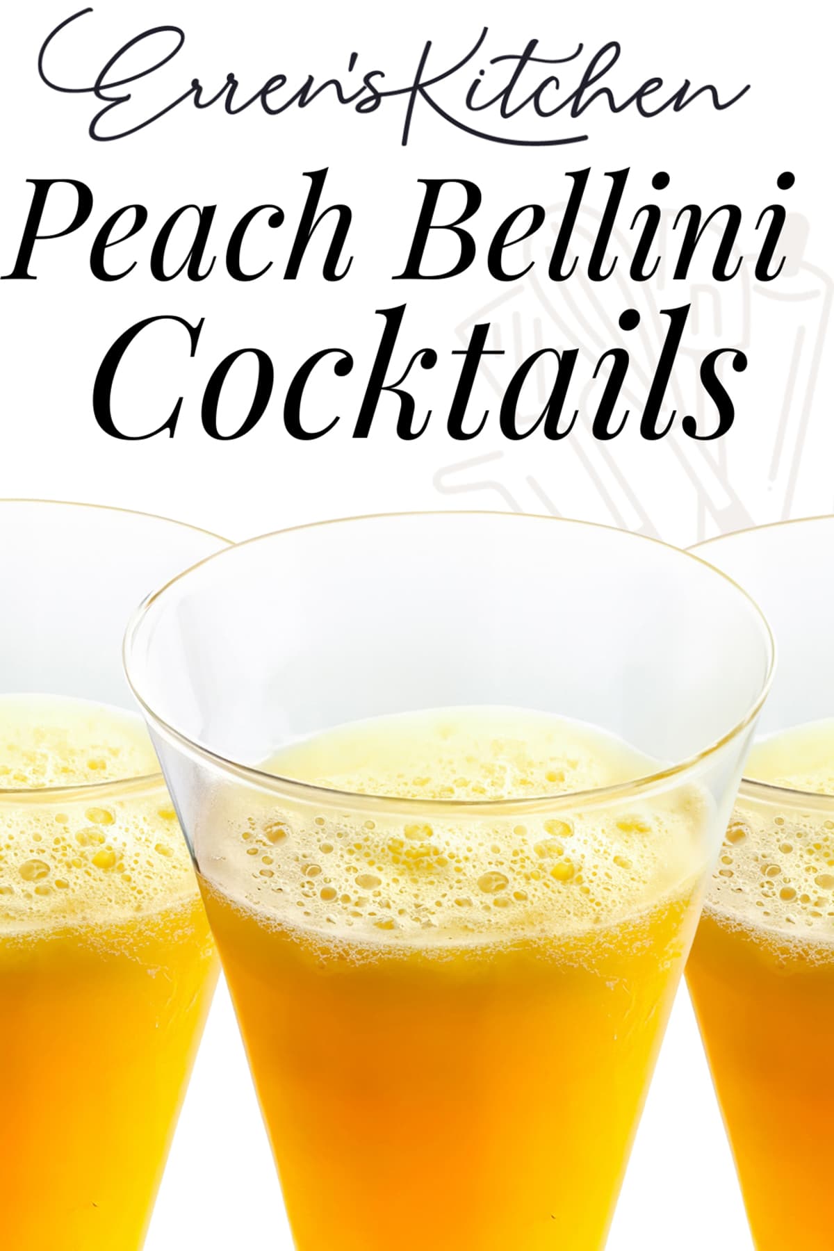 Peach Bellini Cocktail