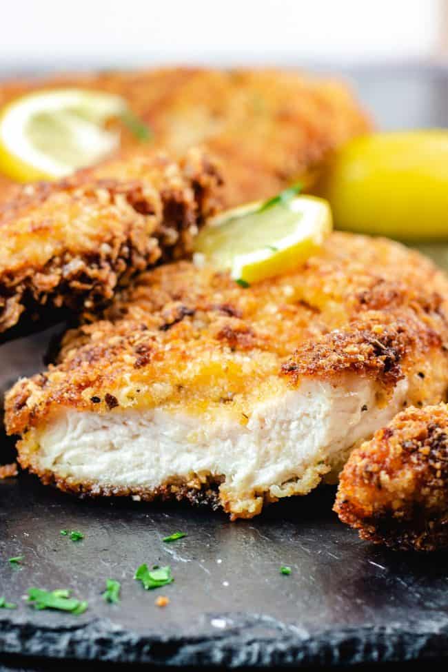 Crispy Breaded Chicken Cutlets