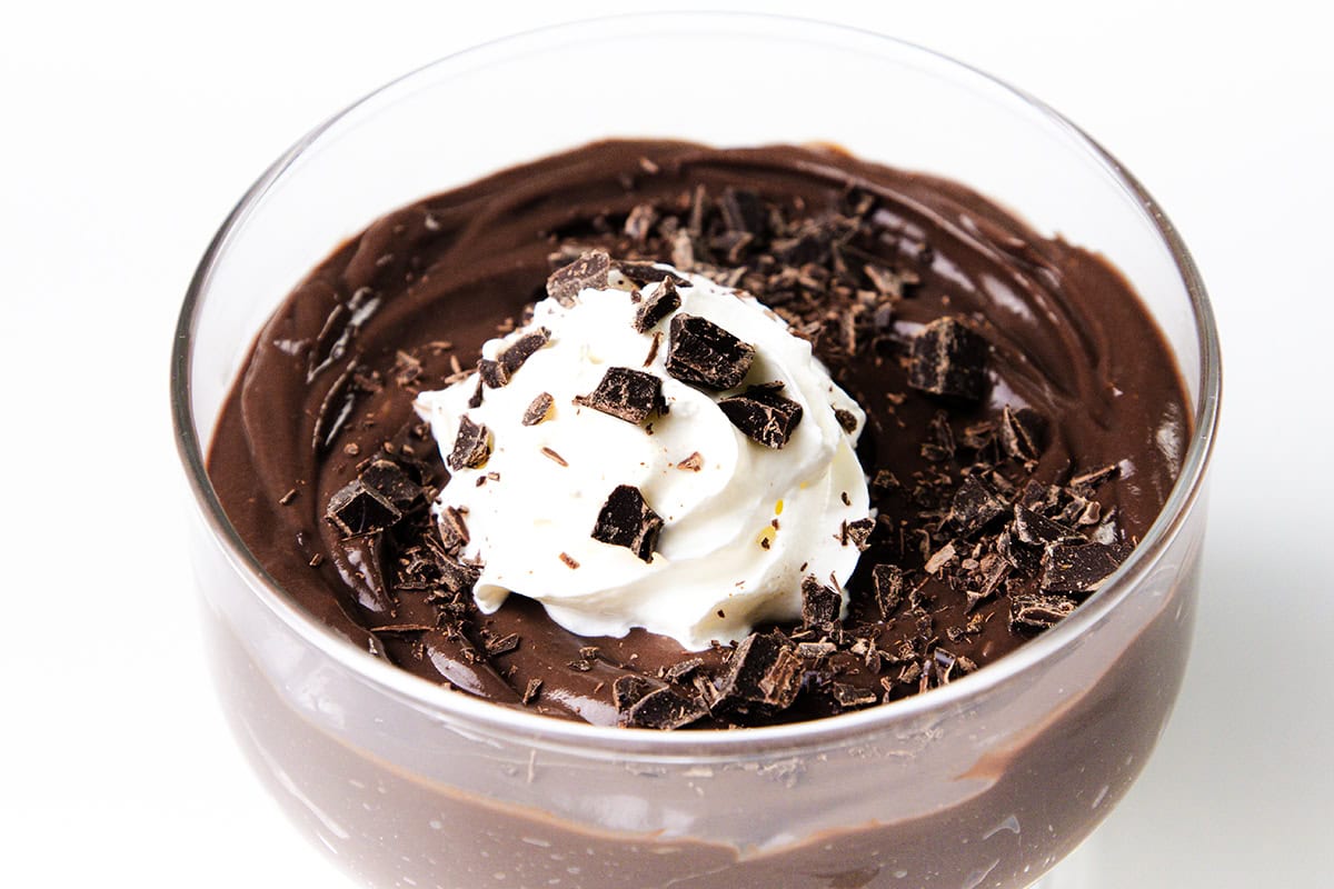 Homemade Dark Chocolate Pudding