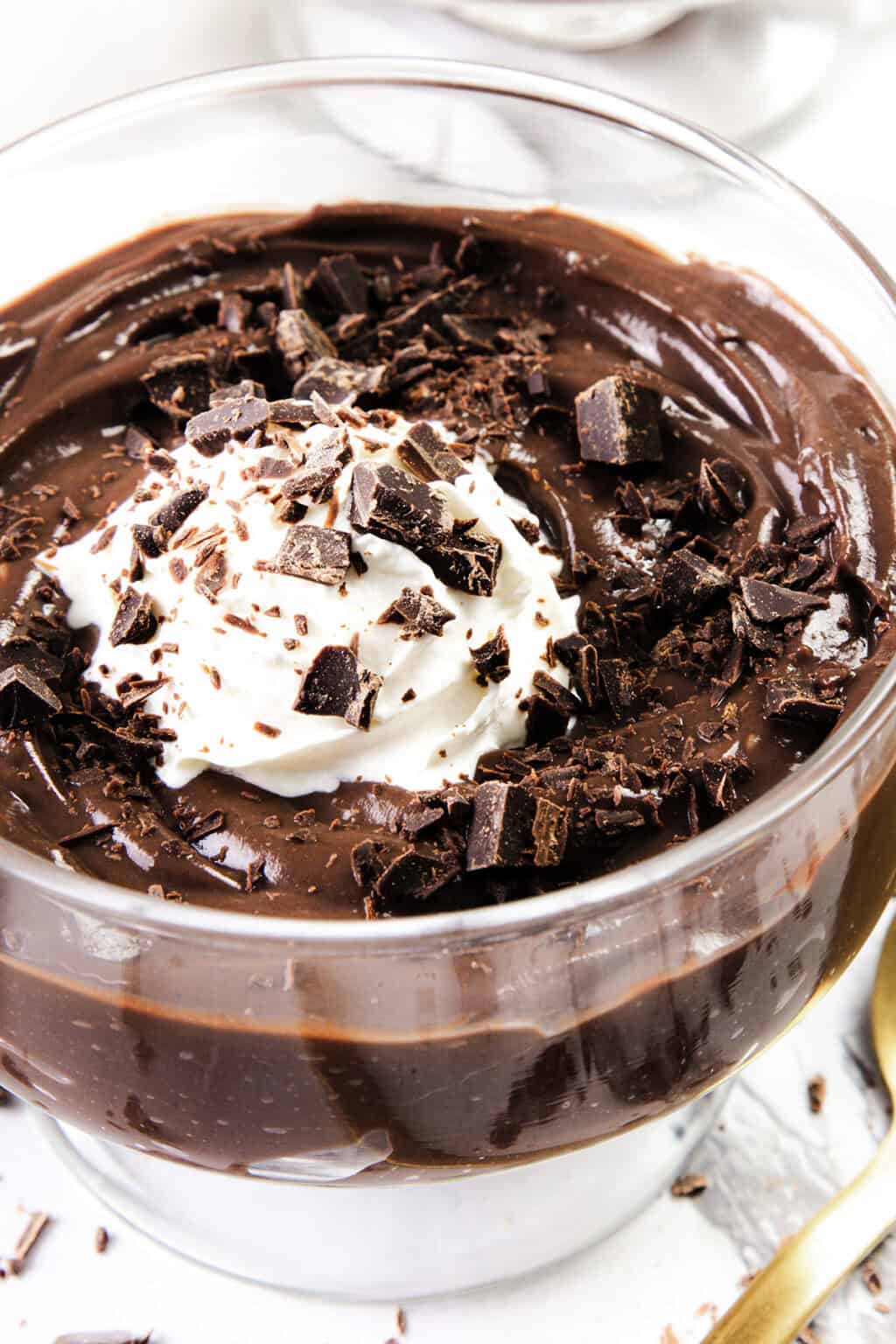 Homemade Dark Chocolate Pudding