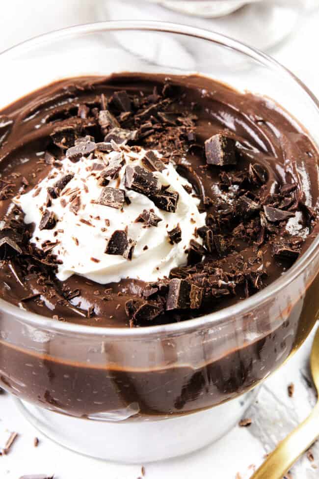 Homemade Dark Chocolate Pudding