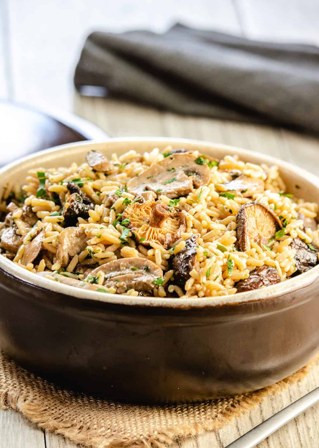 Easy Mushroom Rice Pilaf