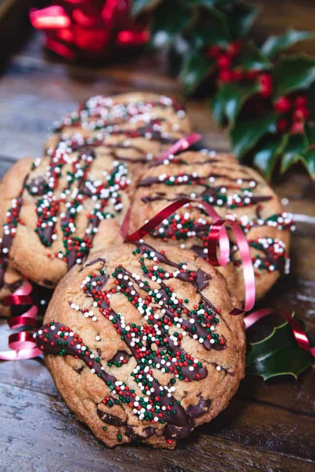 Chocolate Chip Christmas Cookies