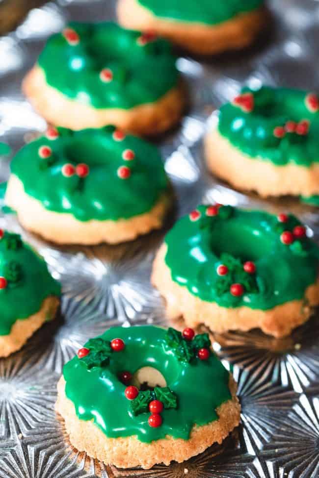 Christmas Wreath Cookies