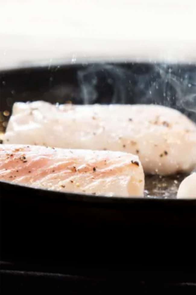 Simple Garlic Butter Cod Fillets