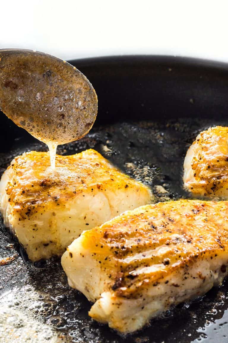 Simple Garlic Butter Cod Fillets