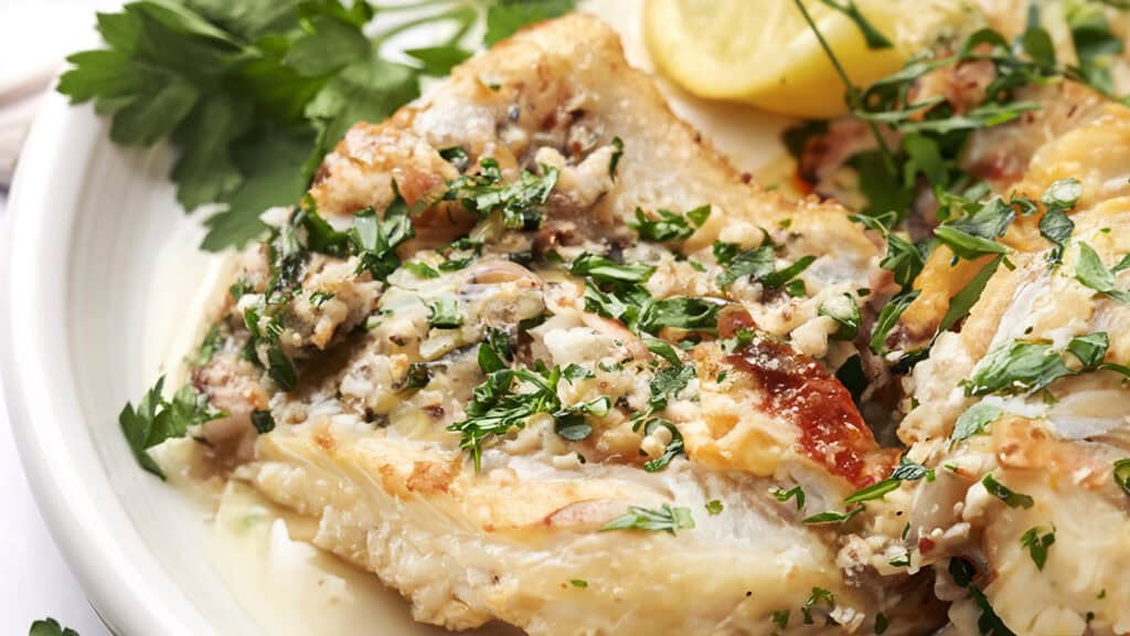 Simple Garlic Butter Cod Fillets