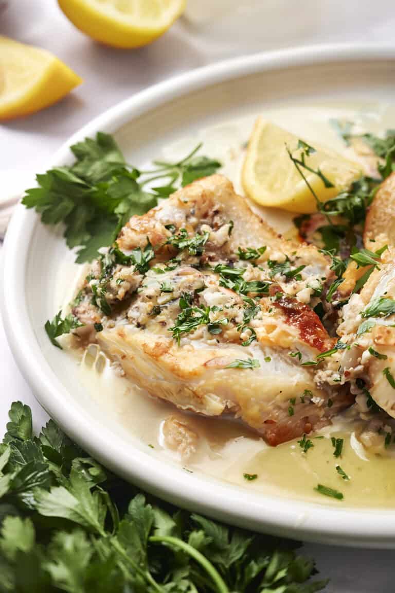 Simple Garlic Butter Cod Fillets