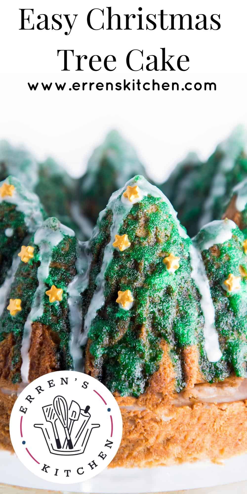 Easy Christmas Tree Cake - Erren's Kitchen