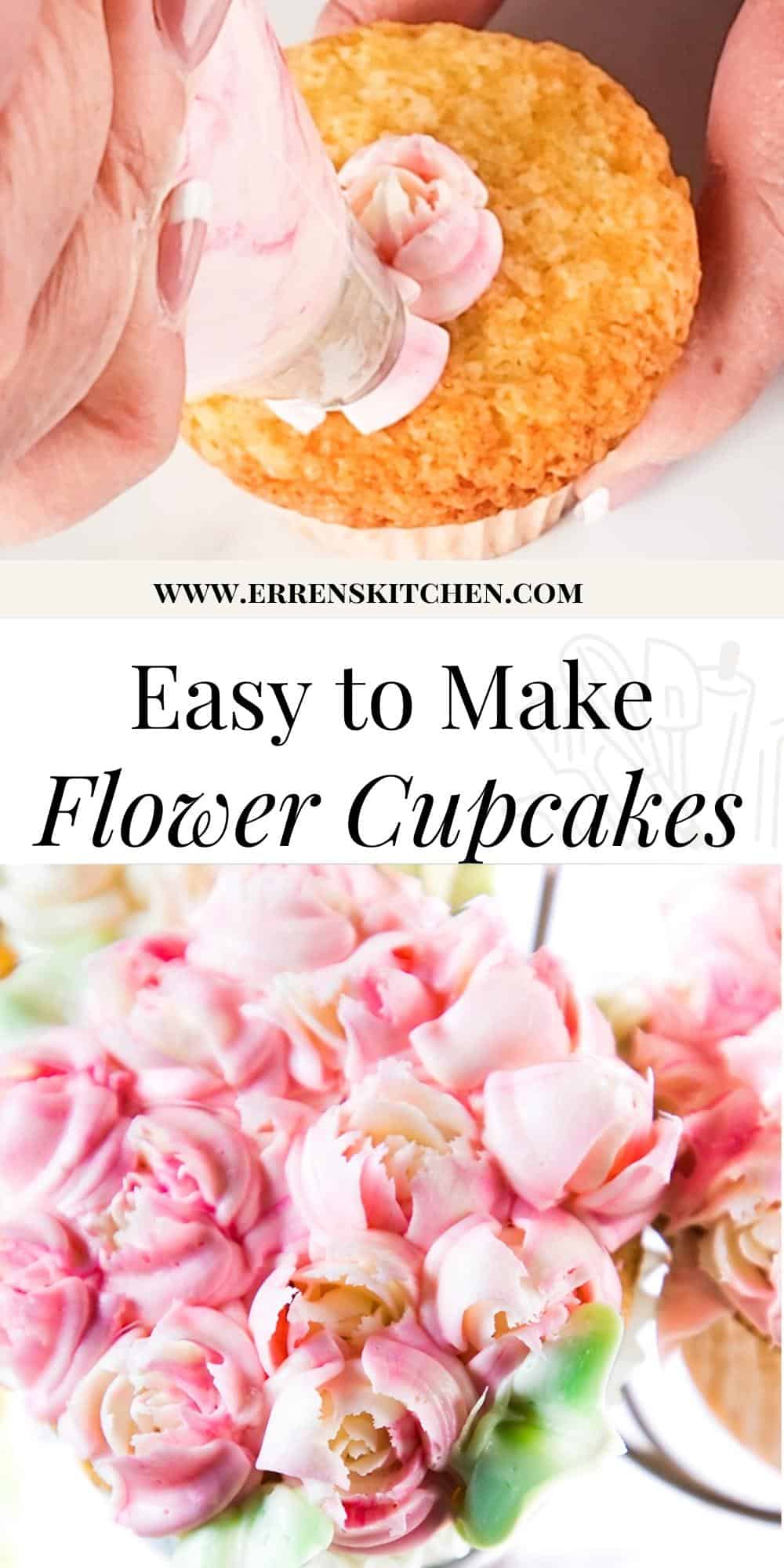 Easy Flower Cupcakes