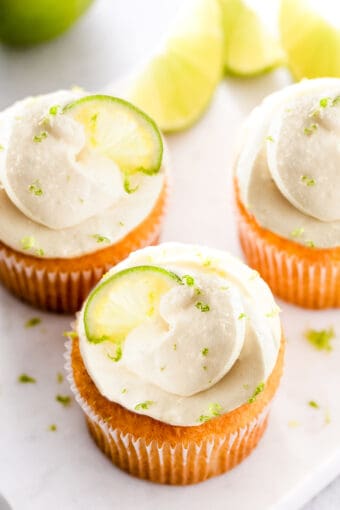 Key Lime Cupcakes - Erren's Kitchen