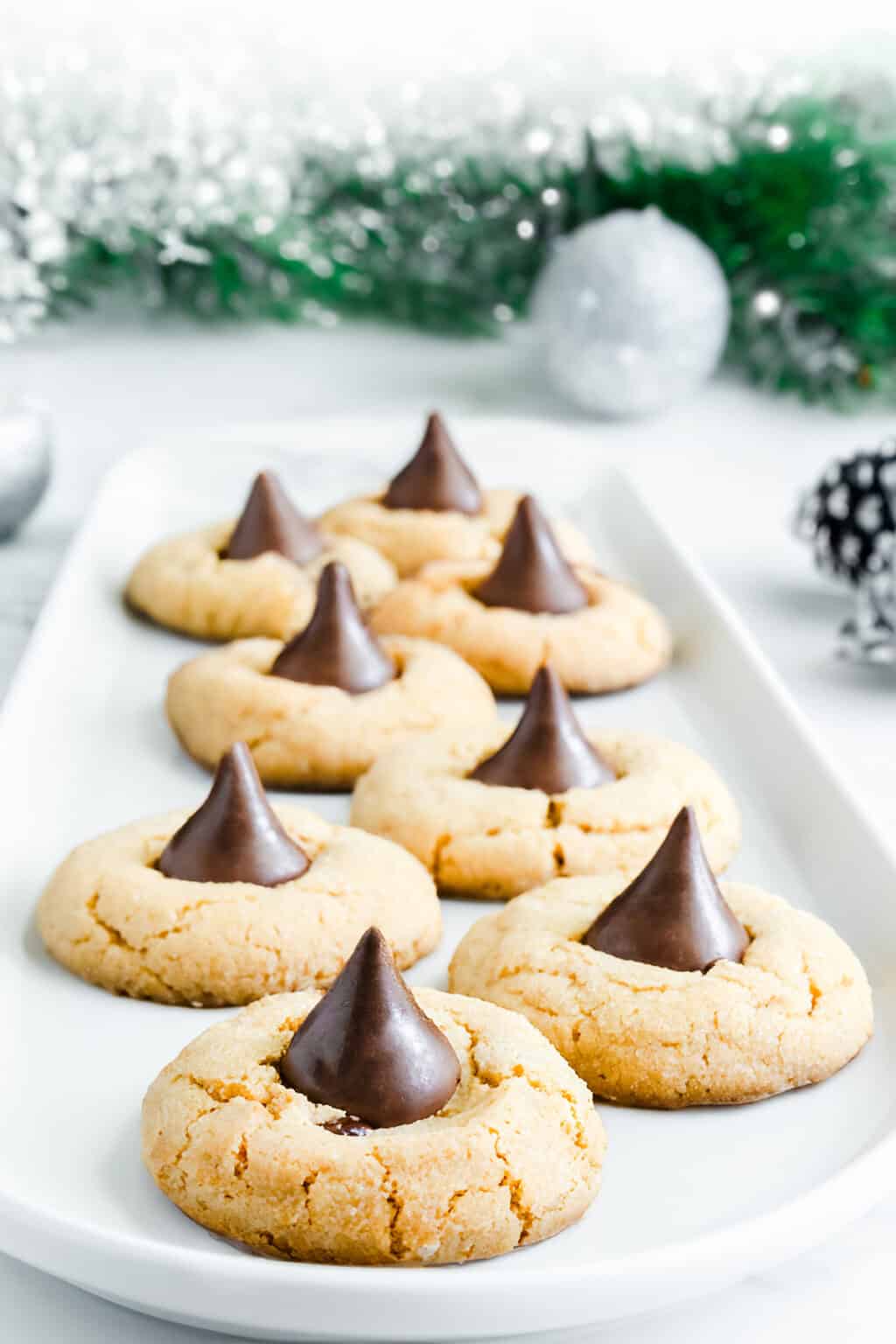 Peanut Butter Kiss Blossom Cookies