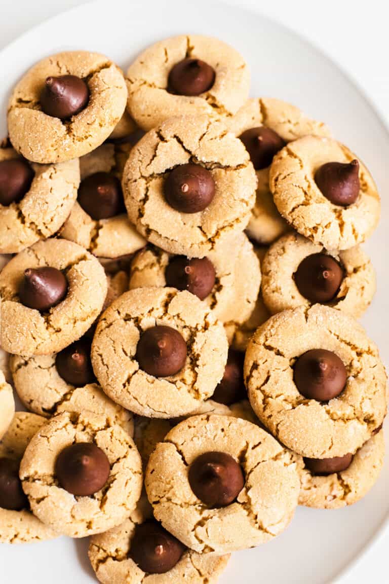 Peanut Butter Kiss Blossom Cookies