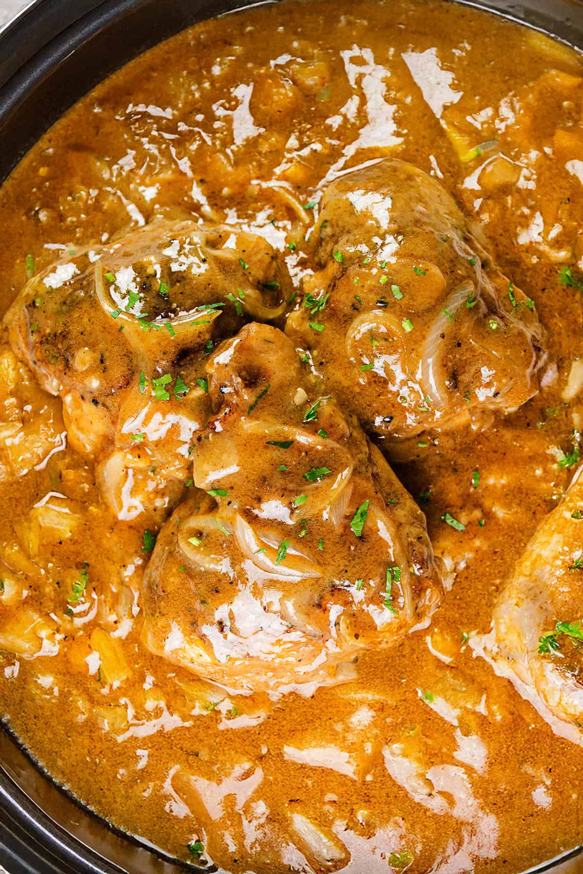 Smothered Chicken Thighs and Gravy | Erren's Kitchen