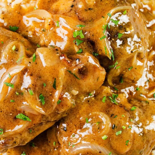 Smothered Chicken Thighs and Gravy