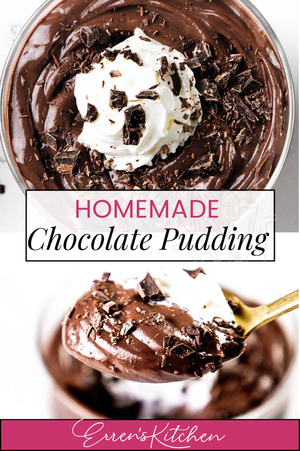 Homemade Dark Chocolate Pudding