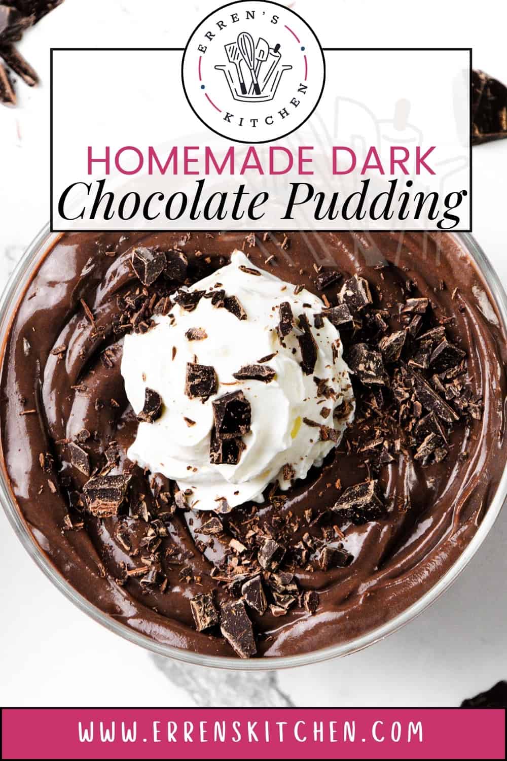 Homemade Dark Chocolate Pudding