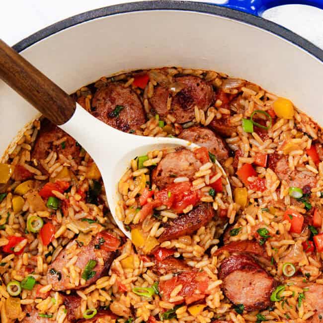 One Pot Sausage and Rice