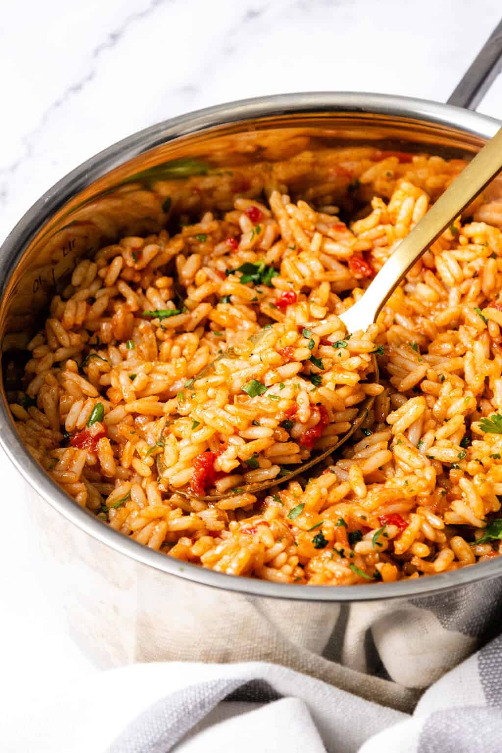 Restaurant Style Red Mexican Rice
