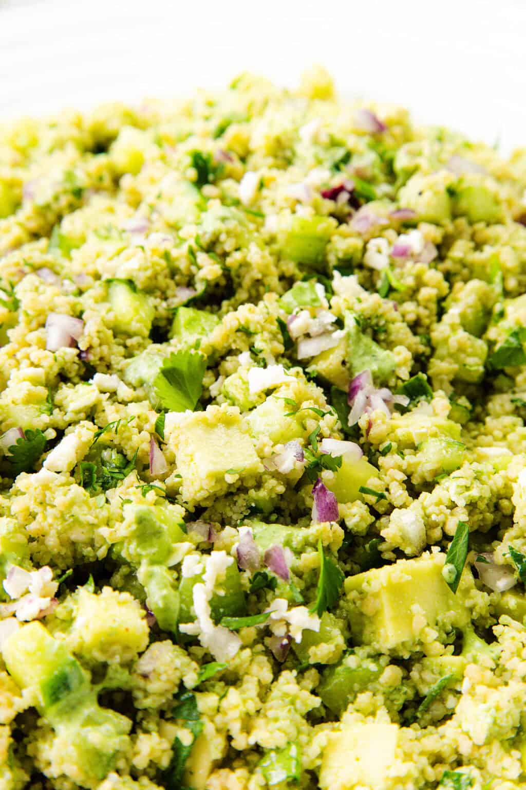 Couscous Salad with Lemon Lime and Cilantro Dressing