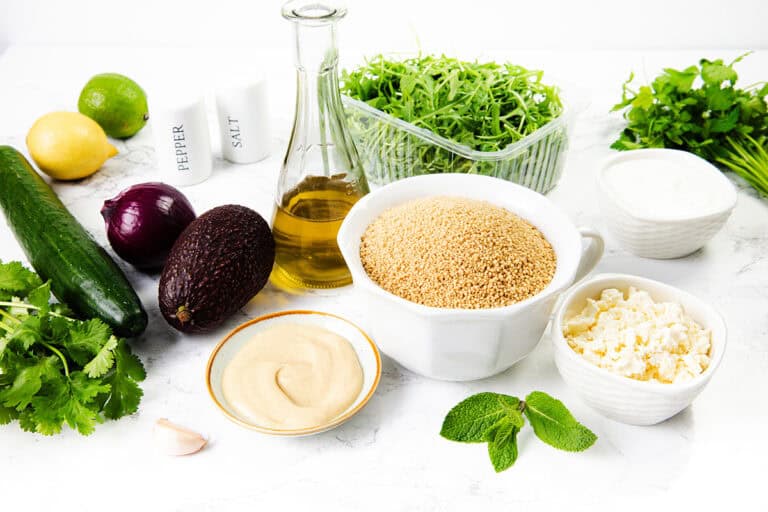 Couscous Salad with Lemon Lime and Cilantro Dressing