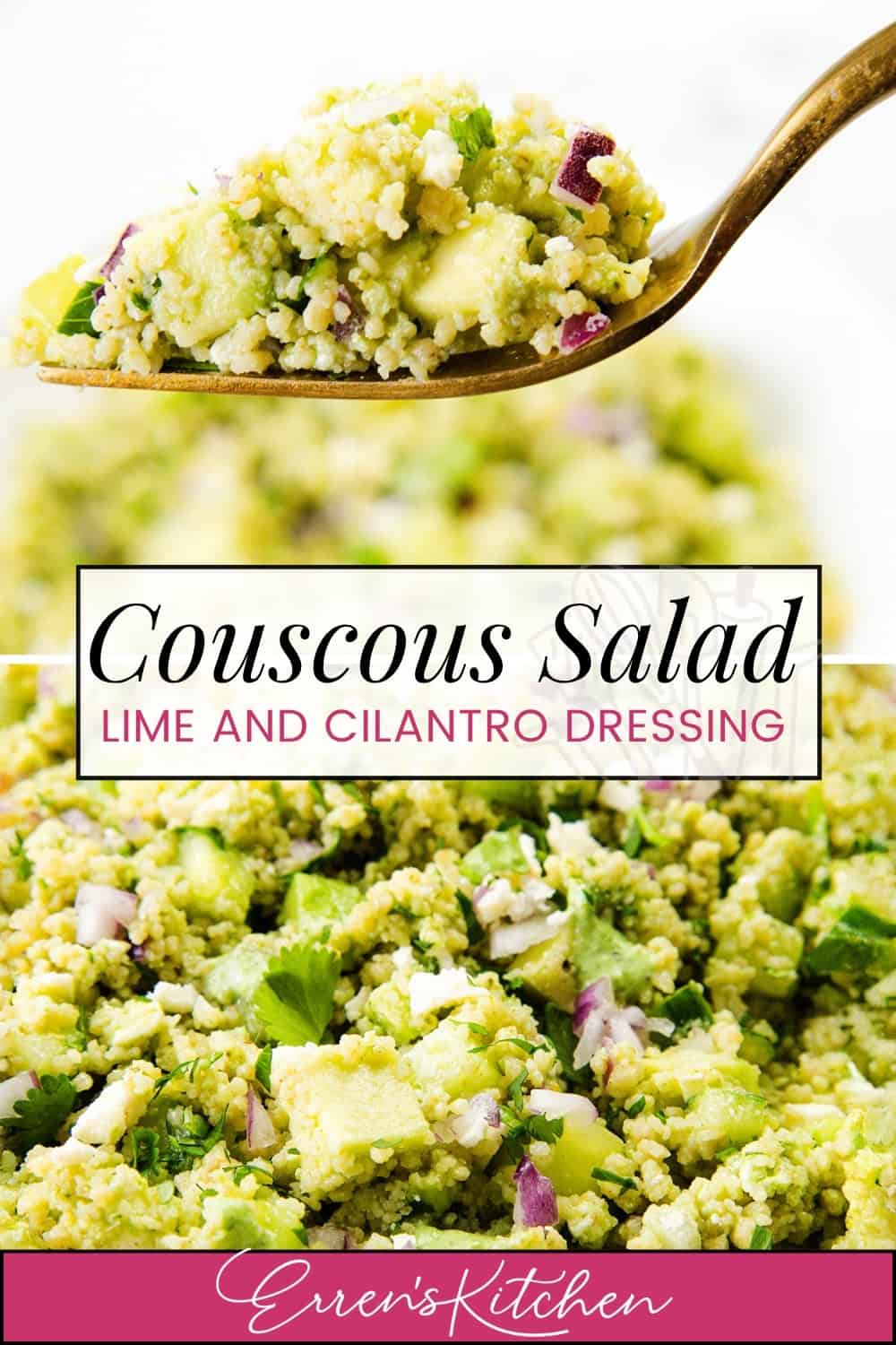 Couscous Salad with Lemon Lime and Cilantro Dressing