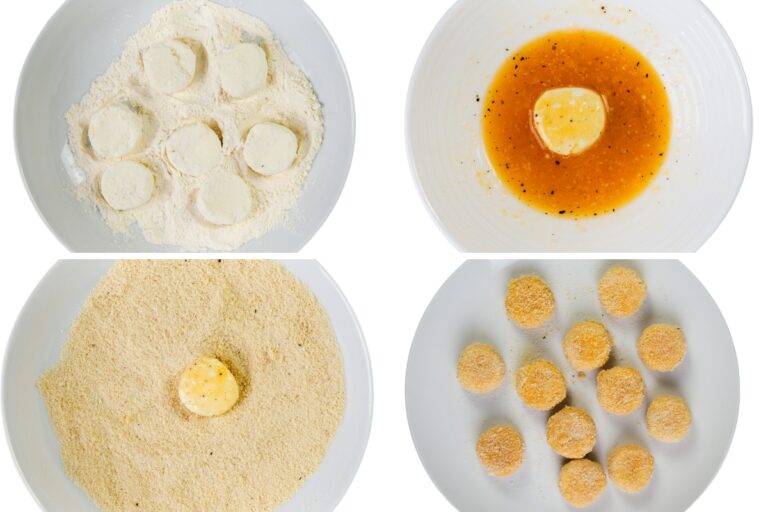 Crispy Breaded Fried Goat Cheese