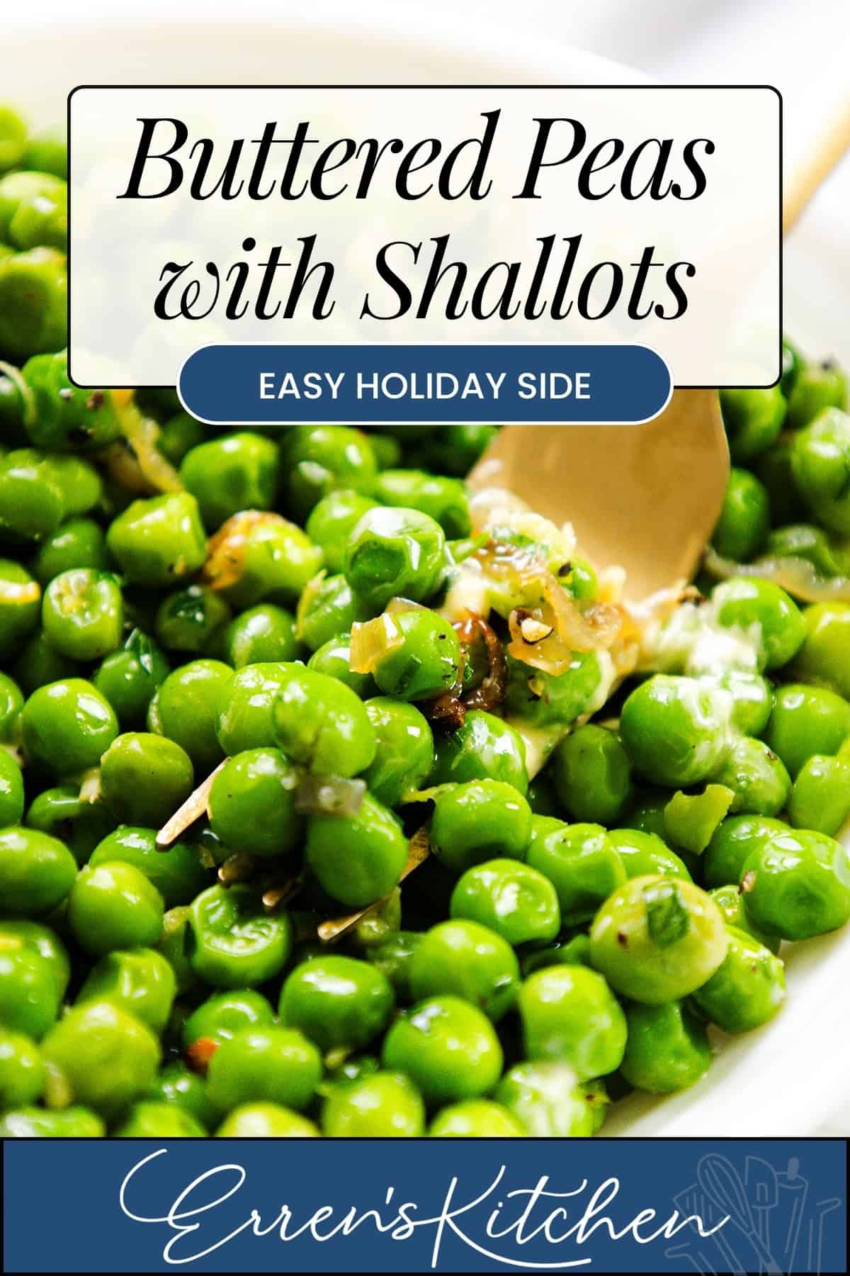 Buttered Frozen Peas with Shallots